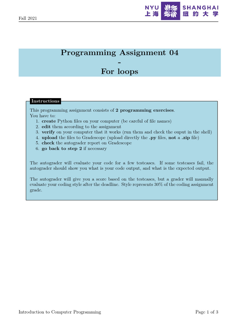 Assignment 04 | PDF | Computer Program | Programming Assignment 04 | PDF | Computer Program | Programming