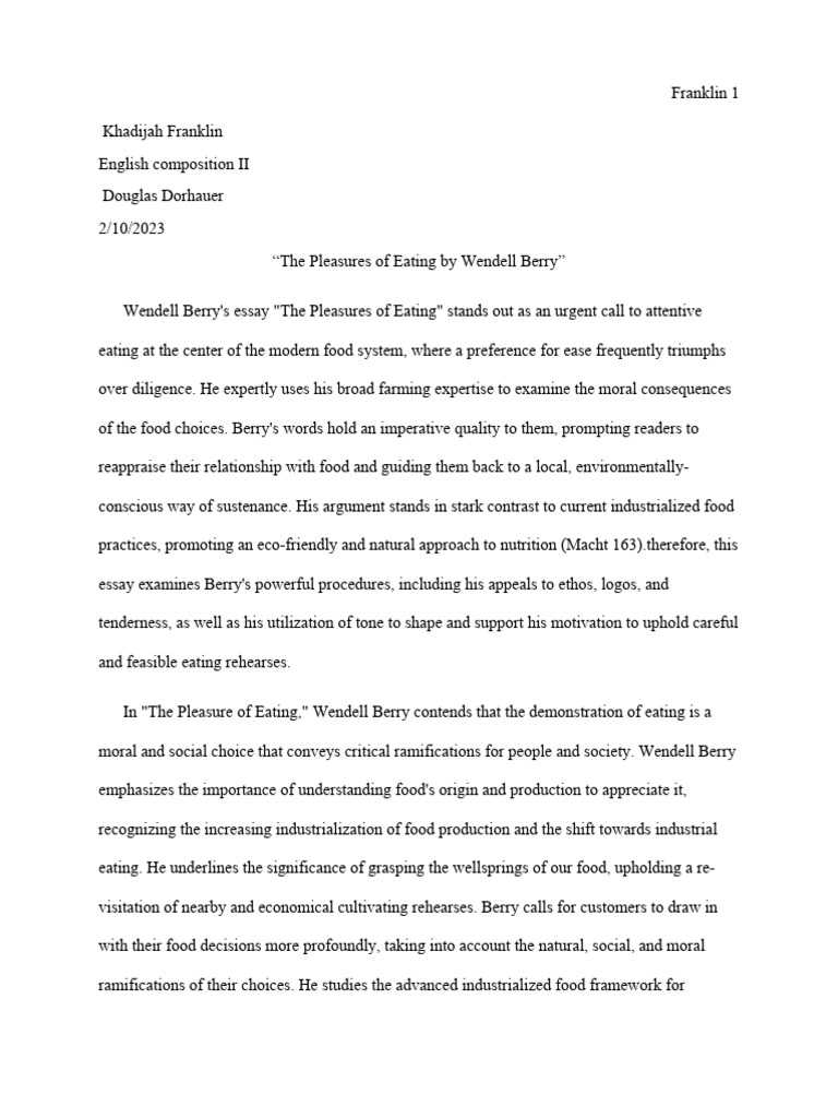 English Composition II Assignment | PDF