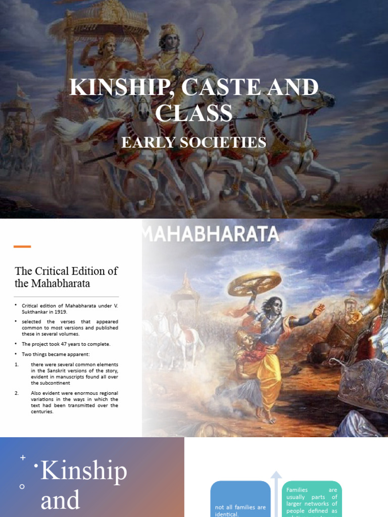 Kinship, Caste and Class | PDF | Vedas | Mahabharata