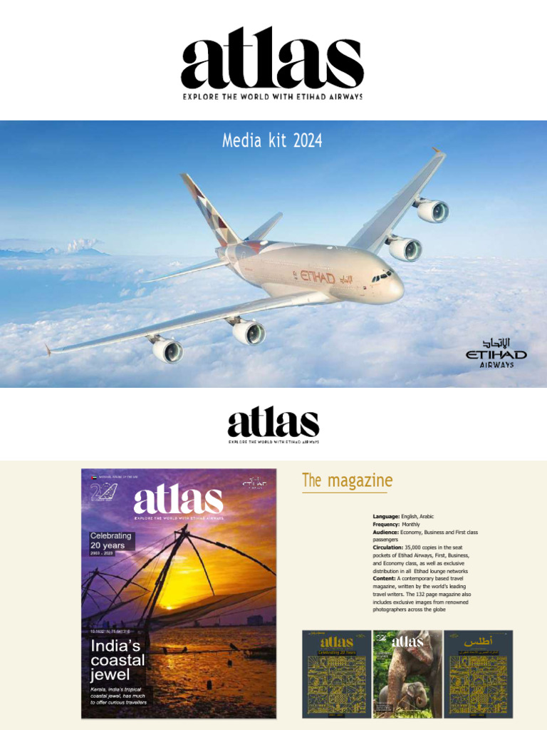 Etihad Airways - Atlas Media Kit - 2024 | PDF