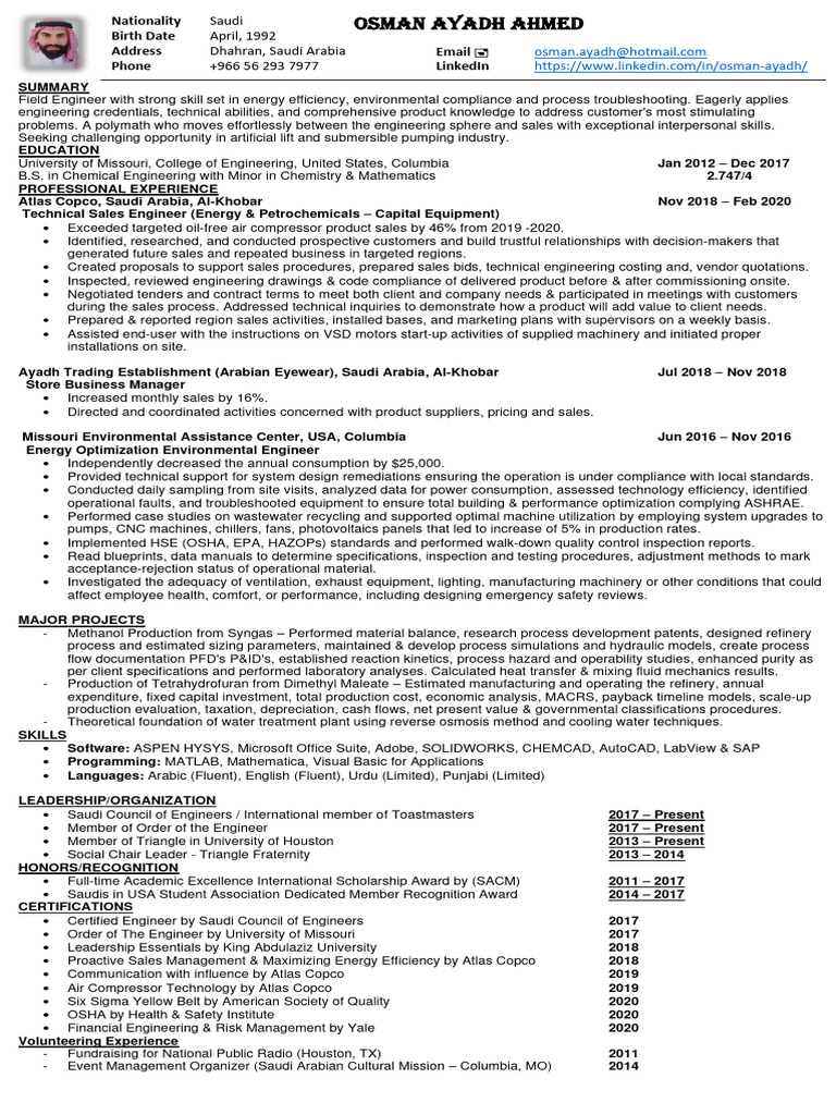 Osman Ahmed - Ksa | PDF