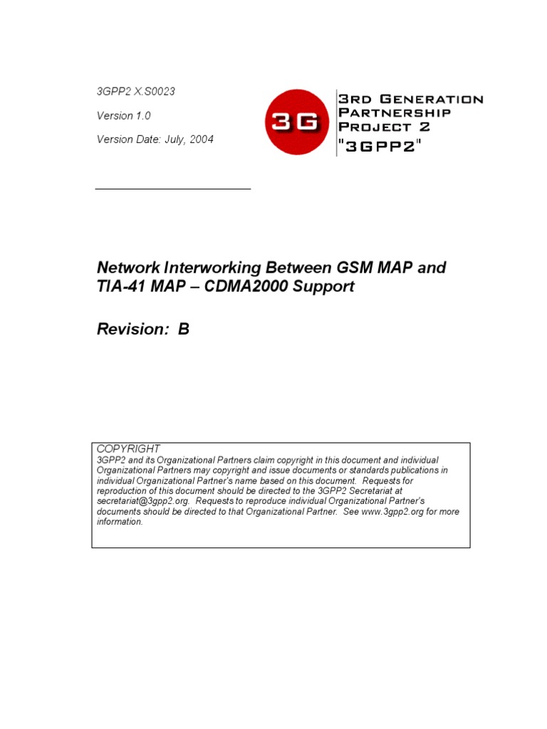 Network Inter Working Between GSM MAP and ANSI-41 CDMA | PDF | General Packet Radio Service | Gsm