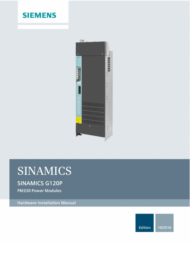 Sinamics g120p Pm330 Him En-Us | PDF | Electrostatic Discharge ...