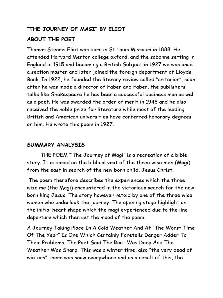 Magi's Journey: A Spiritual Quest | PDF