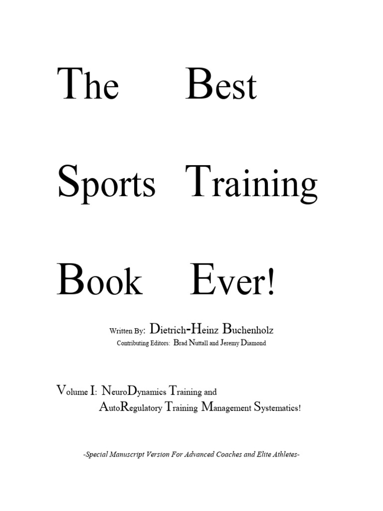 The Best Sports Training Book Ever - D.B. Hammer | PDF | Skeletal ...