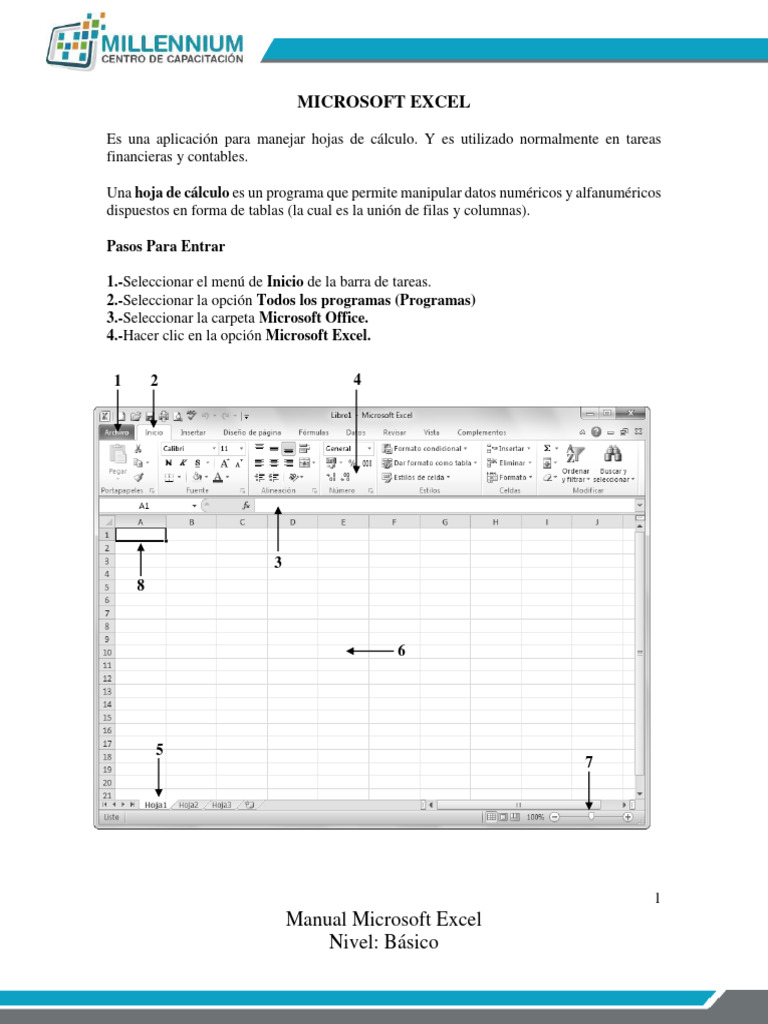 Manual Básico de Microsoft Excel | PDF