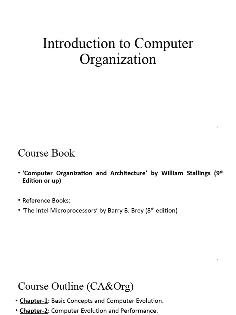 Lecture 01 - CH 01 - Introduction | PDF | Central Processing Unit | 64 Bit Computing
