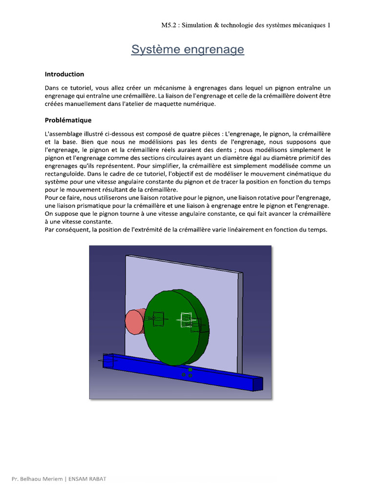 Systeme Engrenage | PDF