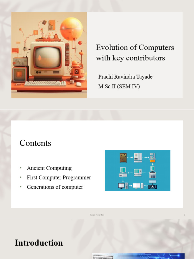 Evolution of Computers With Key Contributors | PDF | Integrated Circuit ...