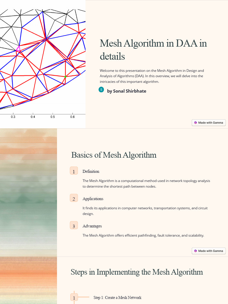 1 PPT Mesh Algorithm in DAA in Details | PDF