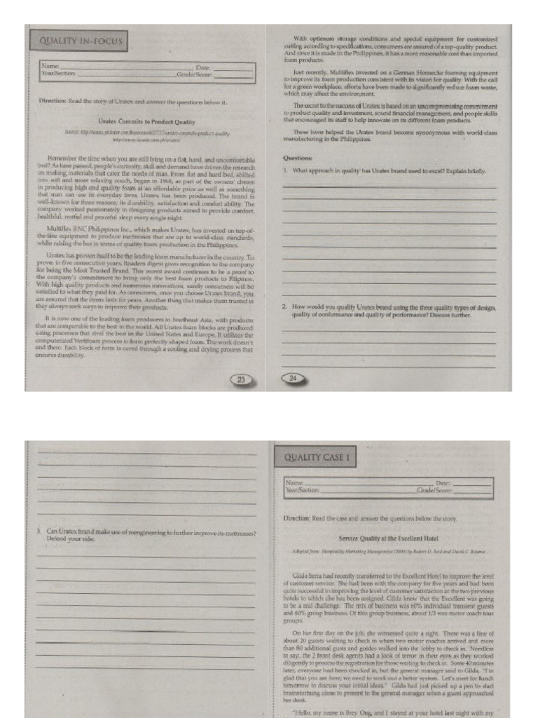 TQM Assignment 1 | PDF