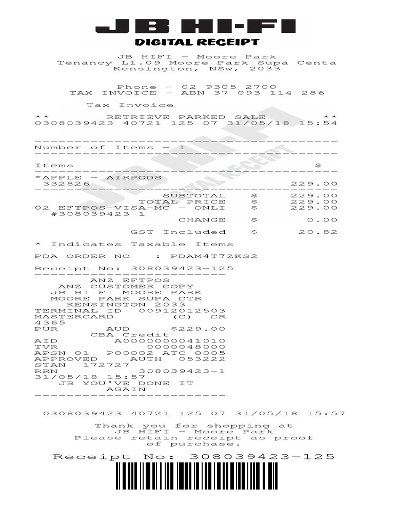 JB Hifi | PDF | Finance & Money Management