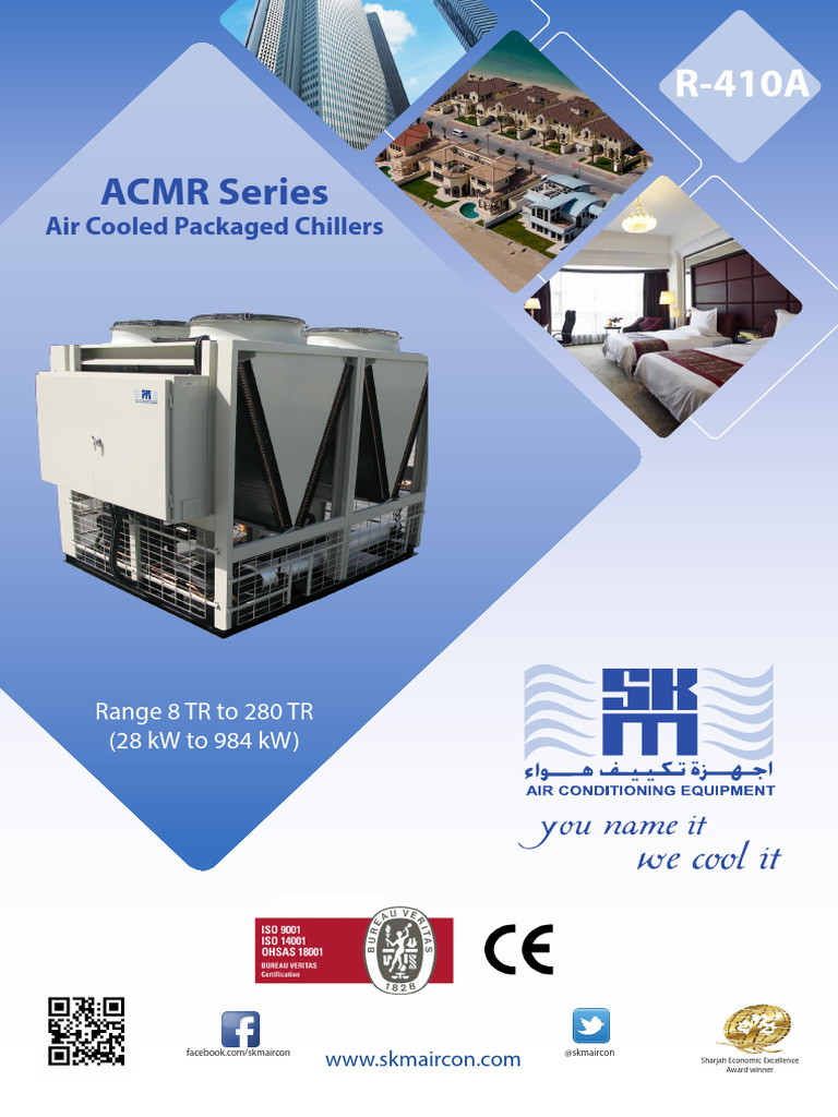 ACMR Range 8 TR To 280 TR | PDF | Heat Exchanger | Refrigeration