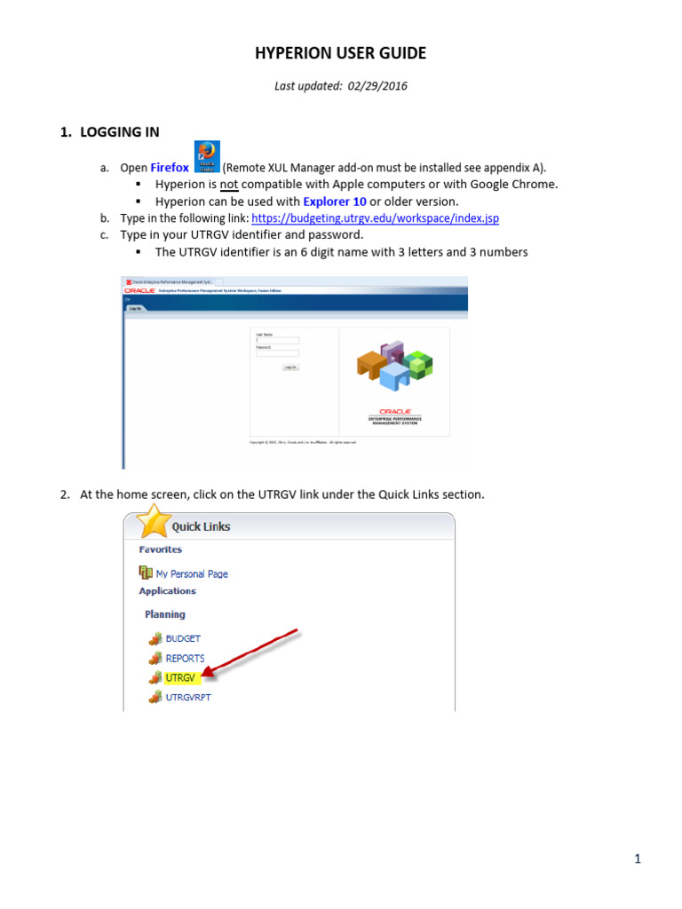 Hyperion User Guide | PDF