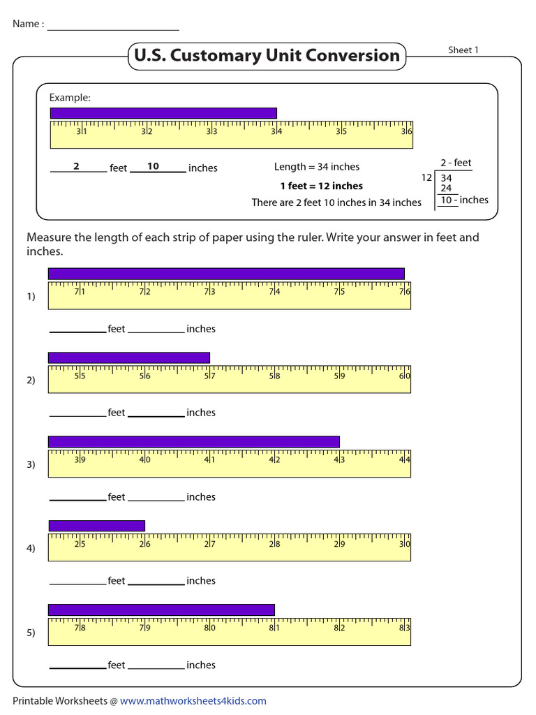 Measure 1 | PDF | Foot (Unit) | Inch