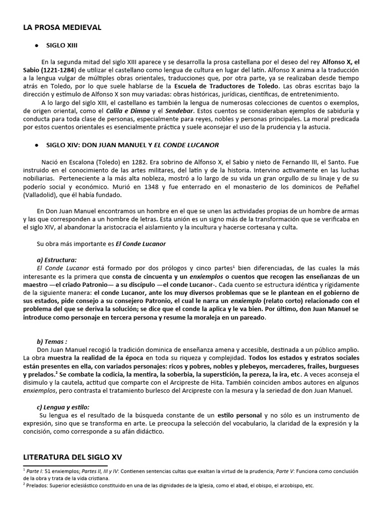 La Prosa Medieval | PDF