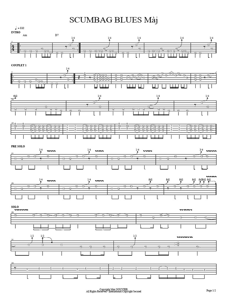 SCUMBAG BLUES Màj | PDF