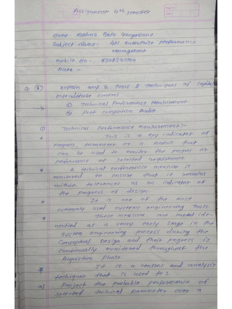 401 Enterprise Performance Management | PDF