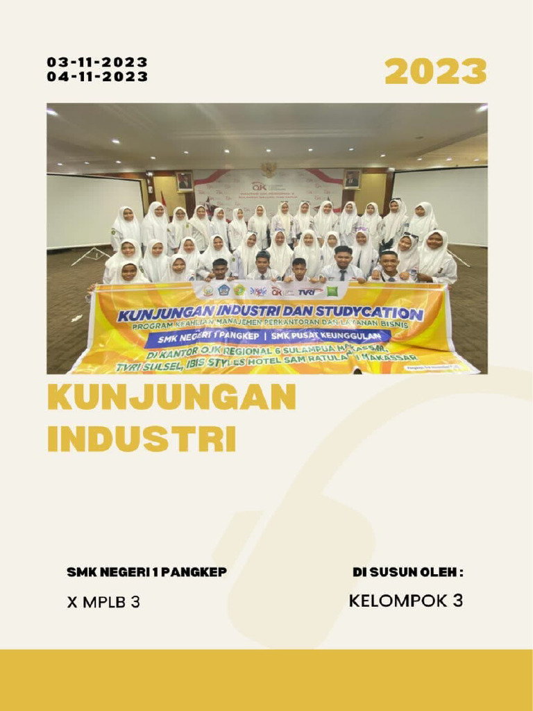 Proposal Kunjungan Industri Kelompok 3 | PDF