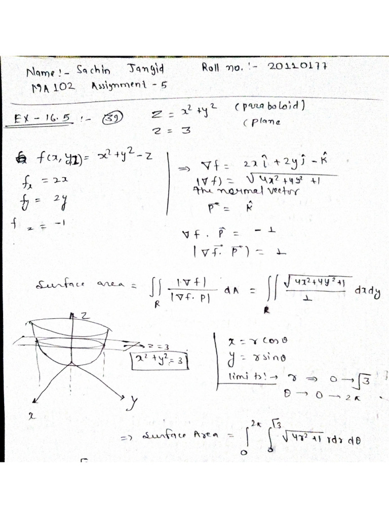 MA 102 Assignment 5 | PDF