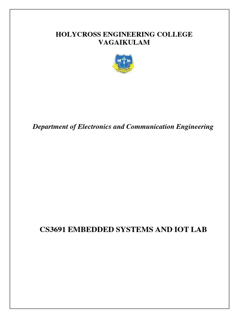 CS3691 Embedded Lab Record | PDF | Icon (Computing) | Computer File CS3691 Embedded Lab Record | PDF | Icon (Computing) | Computer File