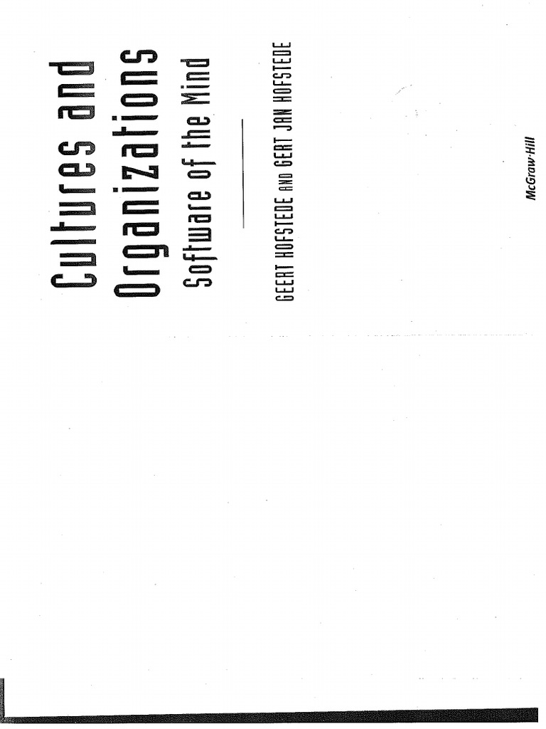 Hofstede Cultures and Organizations | PDF