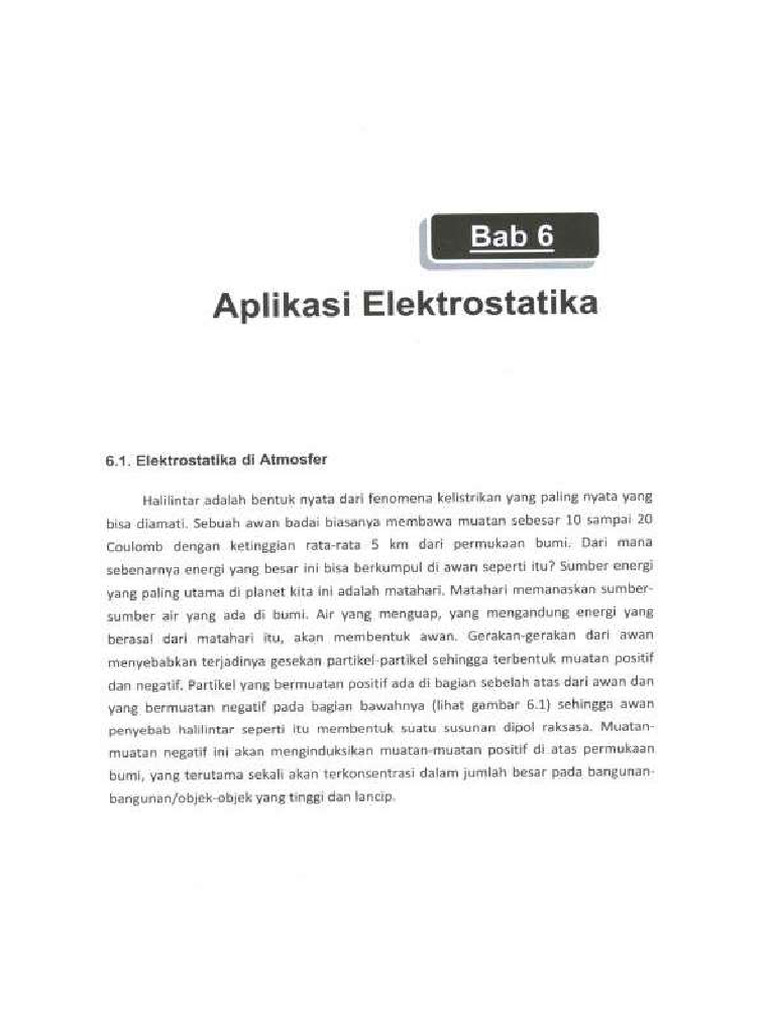 Bab 6 Aplikasi Elektrostatik | PDF