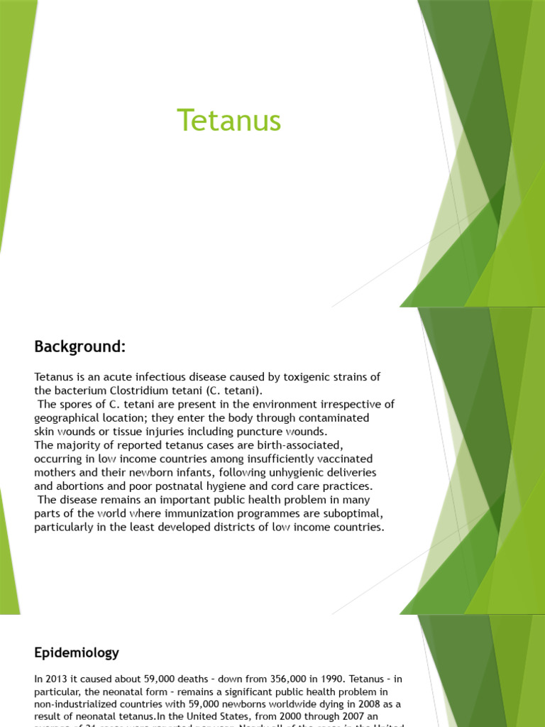 54 Tetanus | PDF | Chemical Synapse | Public Health