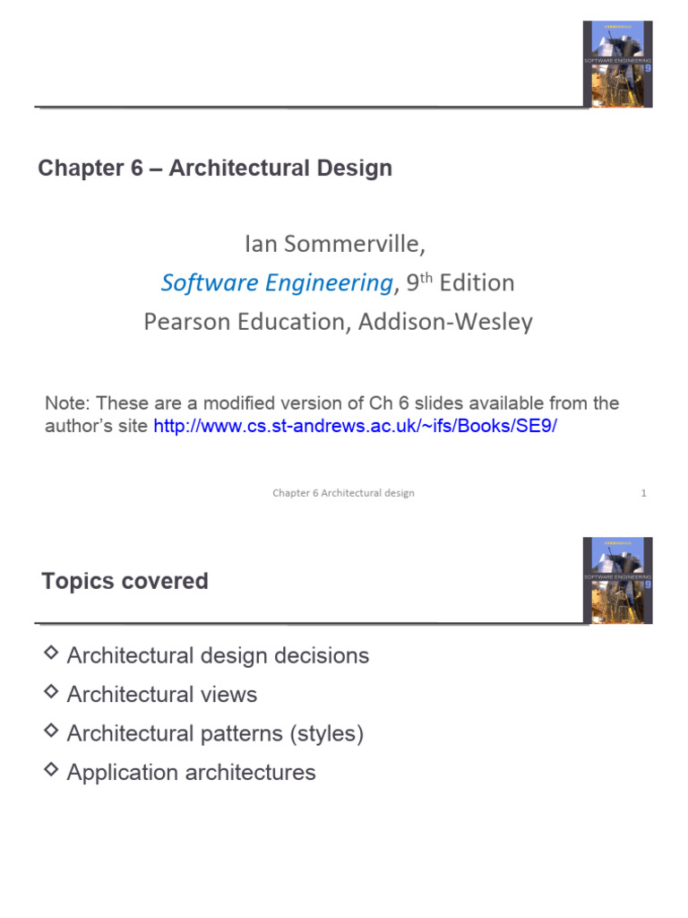 Software Architectural Design Overview | PDF | Model–View–Controller | Client–Server Model