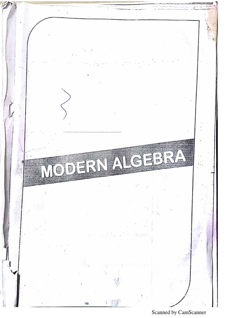 Modern Algebra Question Bank | PDF