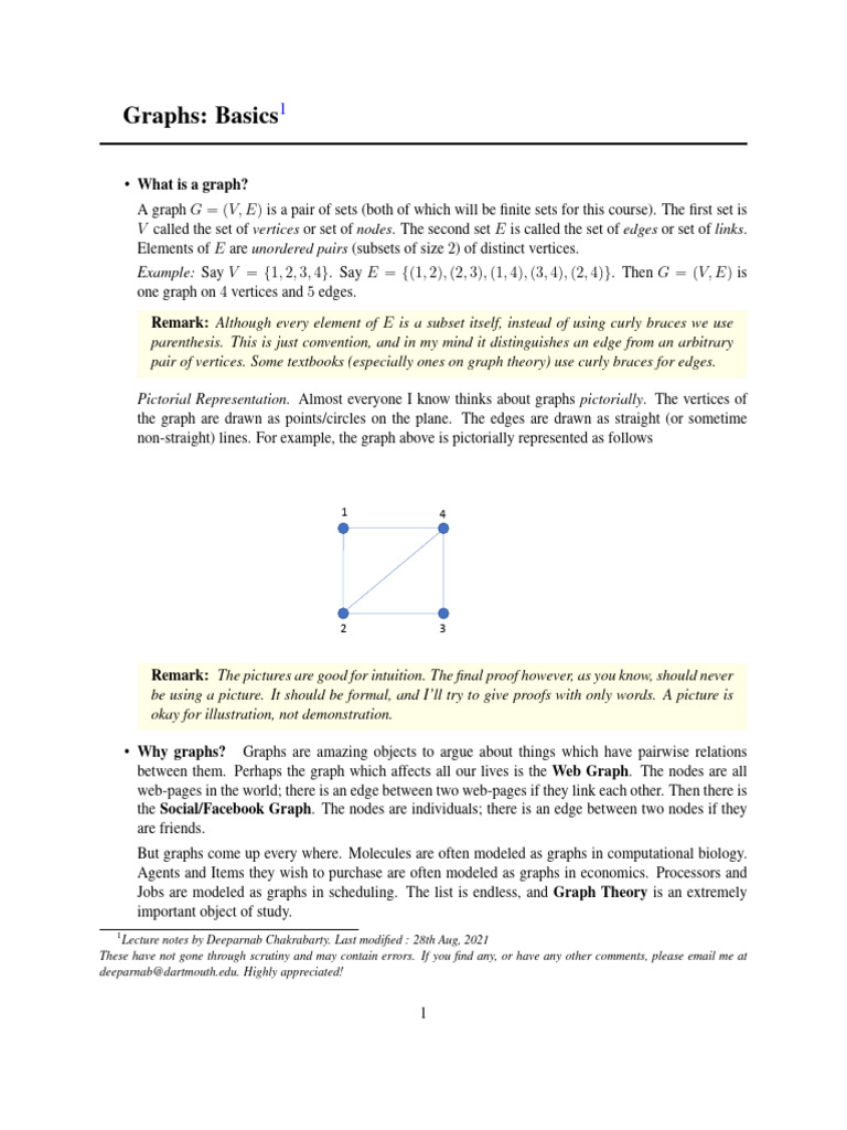 Graph 1 | PDF | Vertex (Graph Theory) | Set (Mathematics)