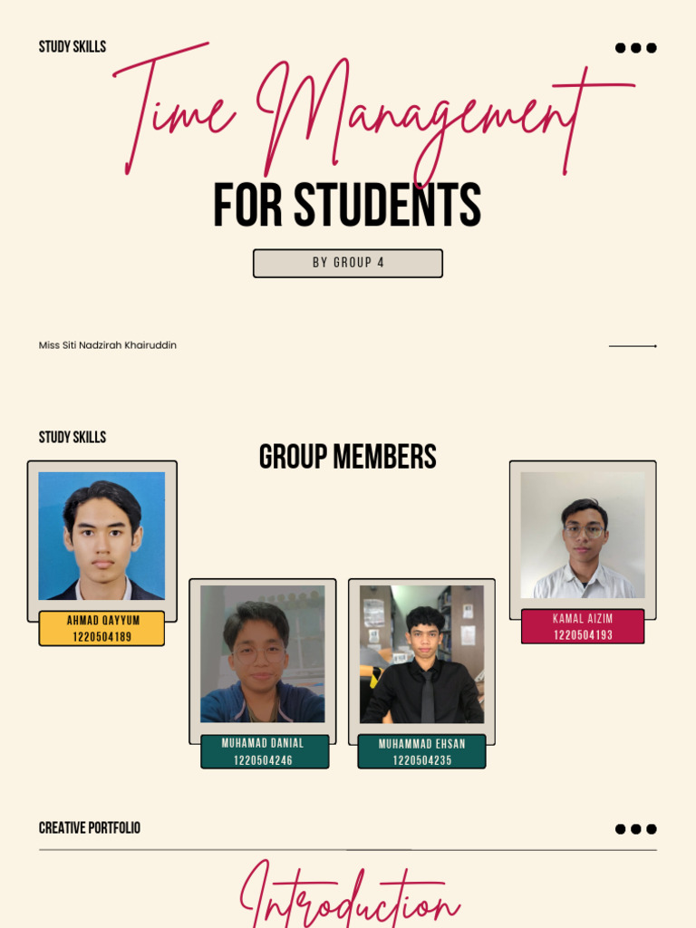 Time Management: Study Skills | Download Free PDF | Time Management ...