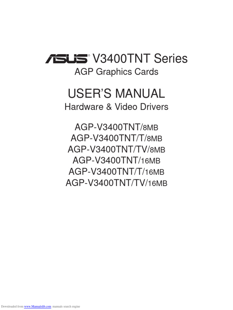 Agpv 3400 TNT 8 MB | PDF