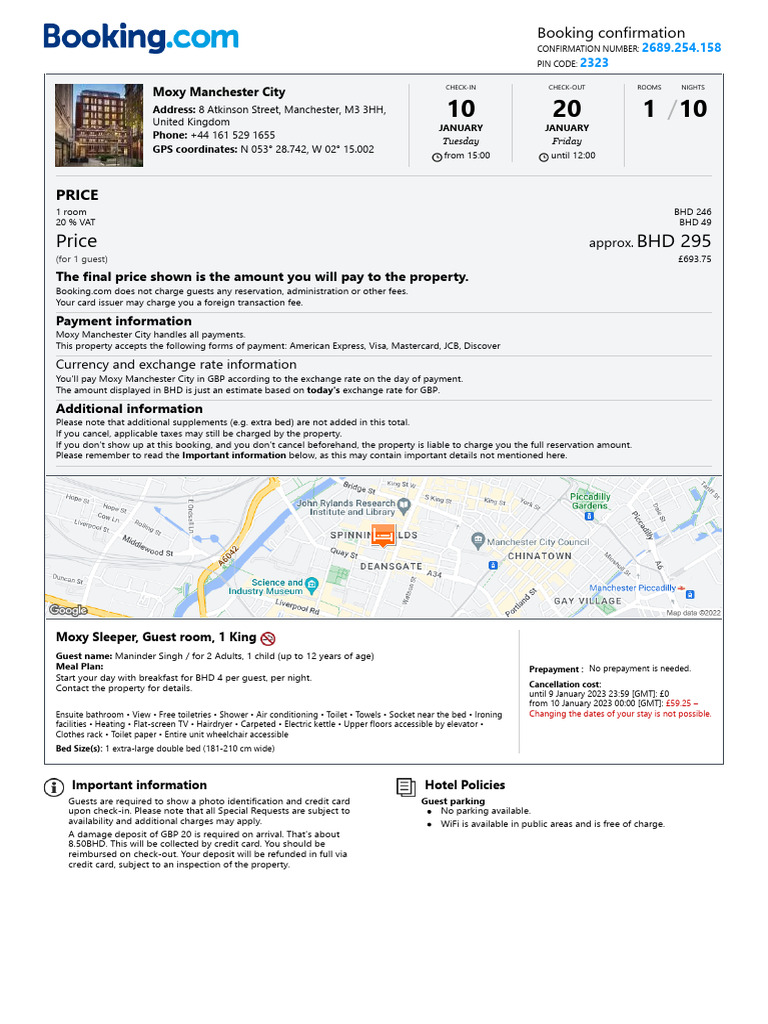 Hotel Booking | PDF | Payments | Exchange Rate