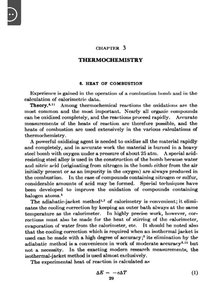 Calorimeter Bomb - Physical Chemistry Experiments | PDF Calorimeter Bomb - Physical Chemistry Experiments | PDF