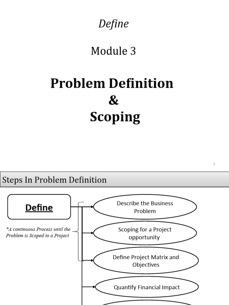 Problem Definition and Scoping Guide | PDF | Performance Indicator ...