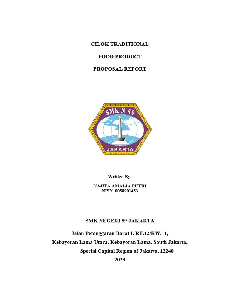 Cilok Food Business Proposal | PDF | Sauce | Peanuts