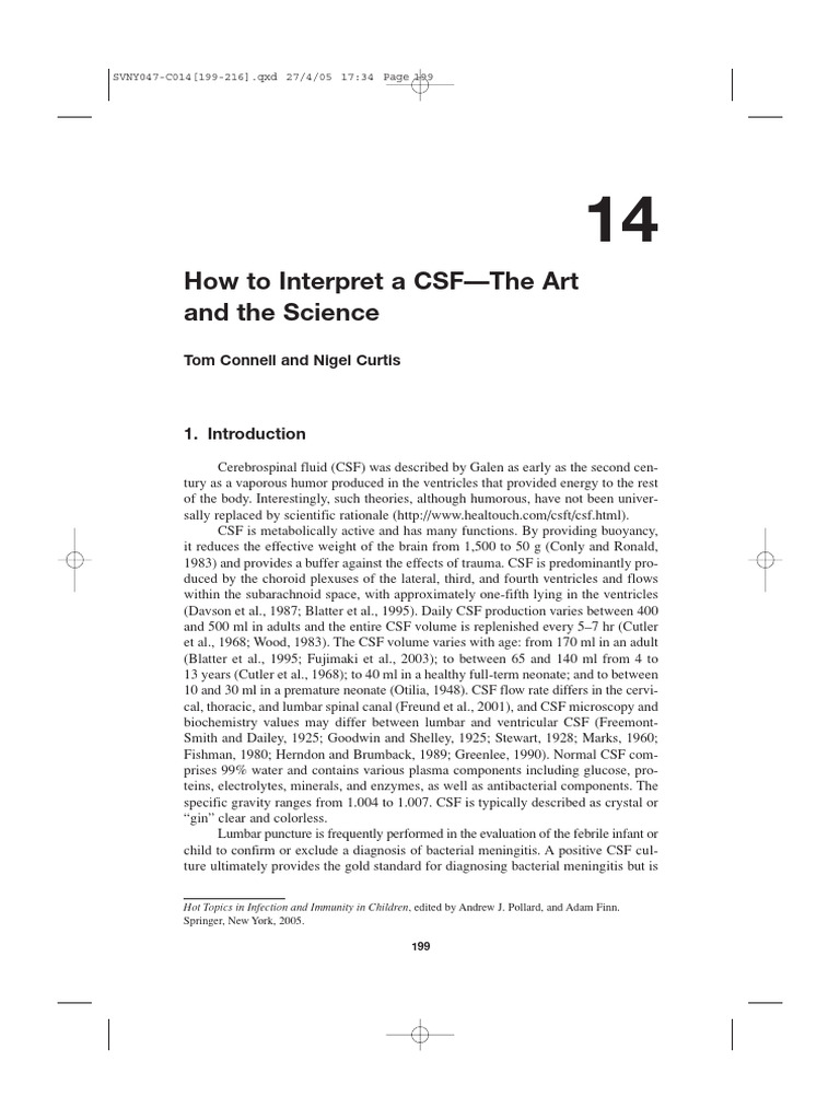 ASteer-CSF Interpretation TC | PDF | Meningitis | Cerebrospinal Fluid