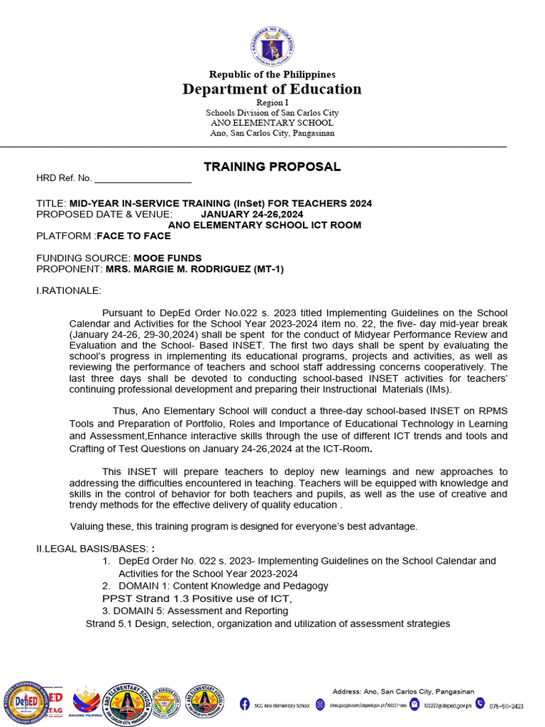 2024 Mid-Year In-Service Teacher Training | PDF | Educational Technology