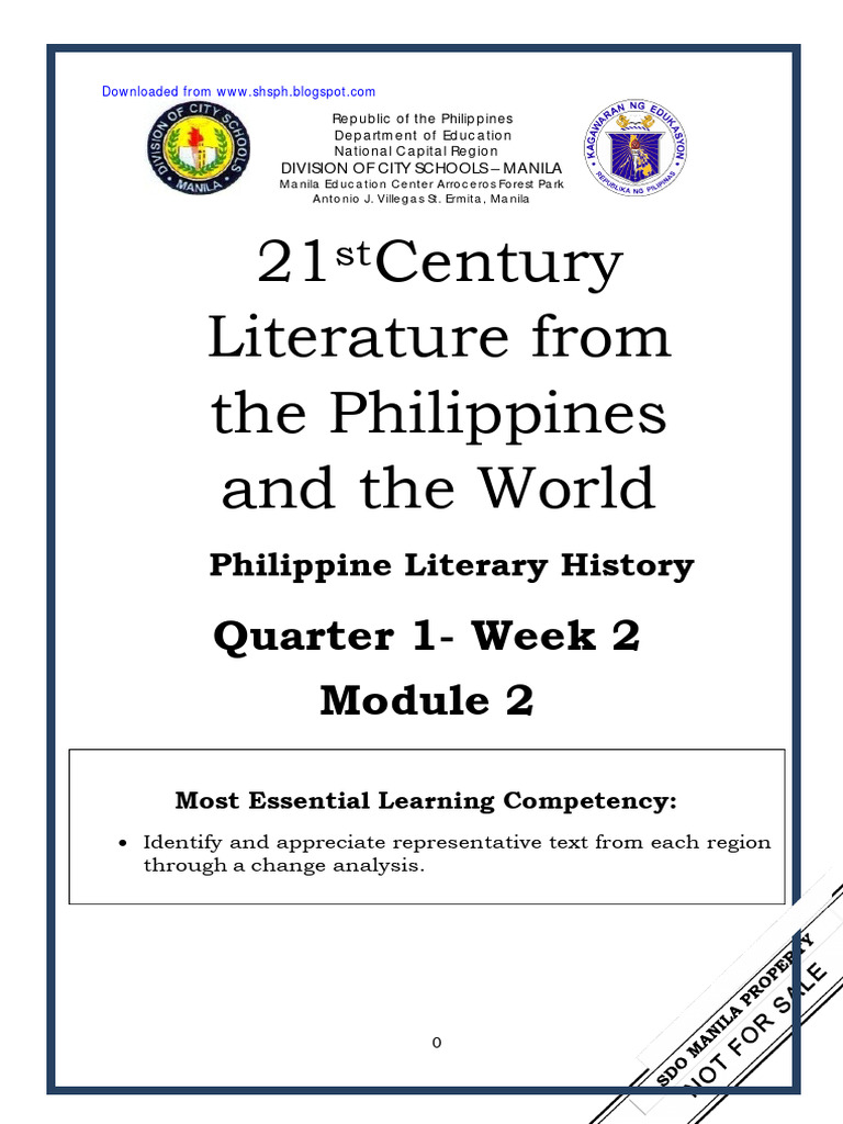 21st Century Lit Q1W2 | PDF