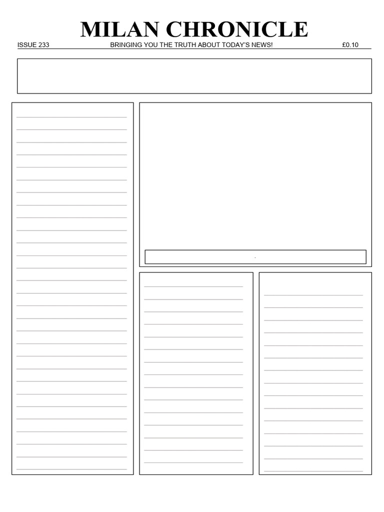 Newspaper Article Lesson 11 | PDF