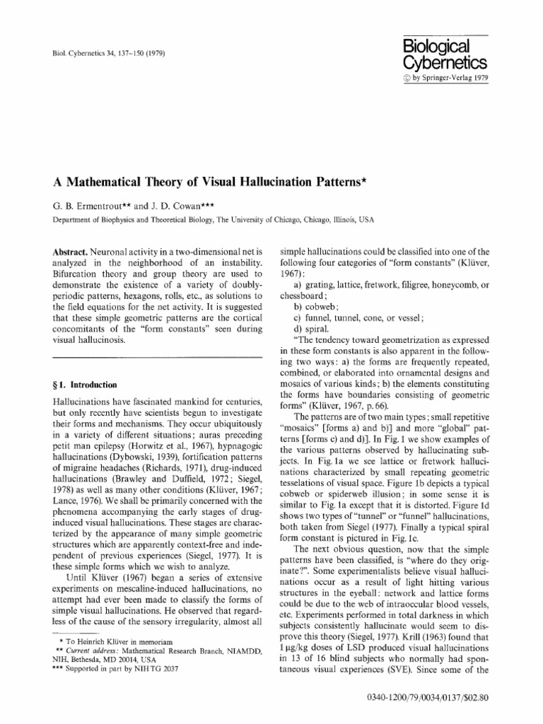 Ermentrout, Cowan - 1979 - A Mathematical Theory of Visual ...