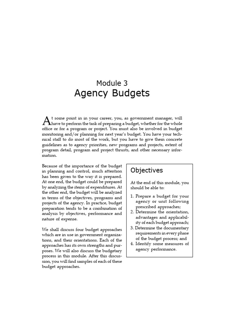 PM 230 Module 3 | PDF | Budget | Economies