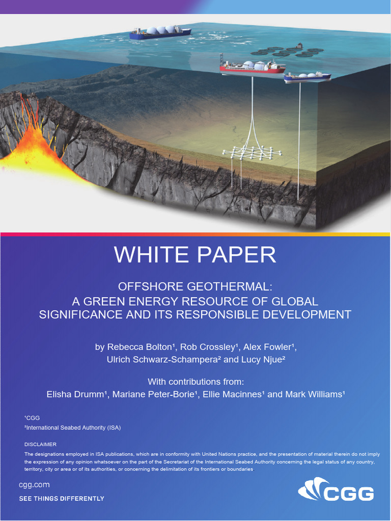 CGG ISA Offshore Geothermal White Paper 2024 | PDF