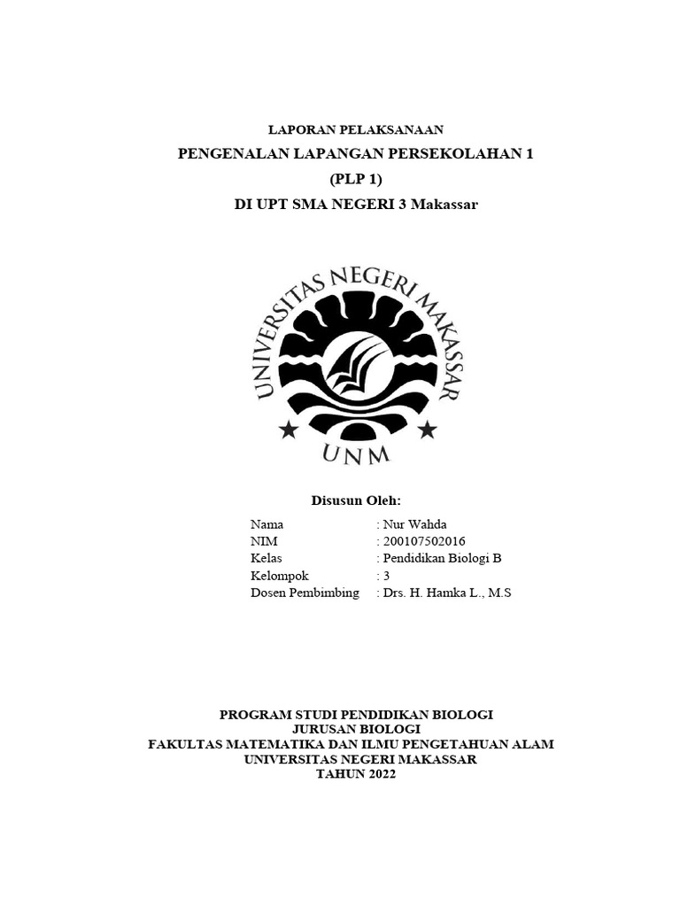 Laporan PLP 1 | PDF