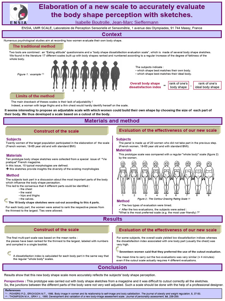New Adjustable Body Shape Evaluation Scale | PDF | Body Shape | Psychology