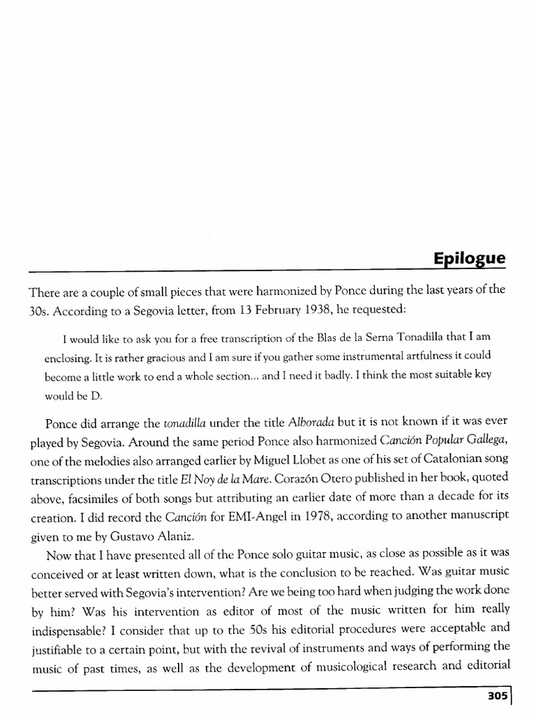 Ponce Epilogue (Original) | PDF