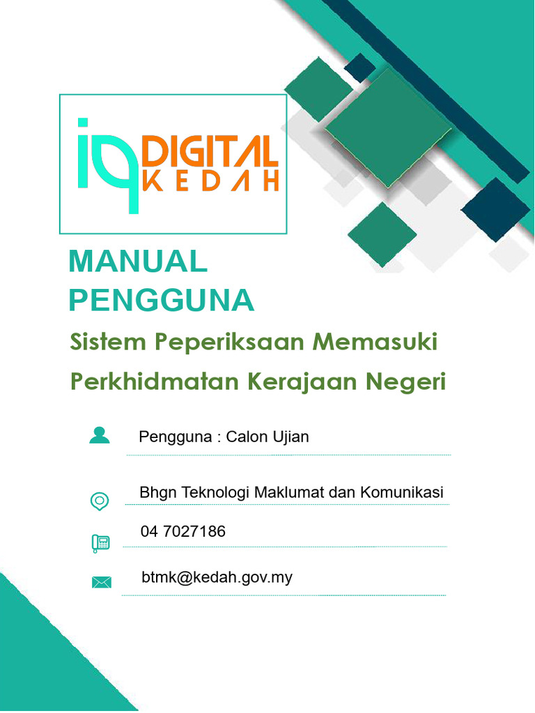 Manual Pengguna - ID Digital (Exam Online Guru Kafa) | PDF