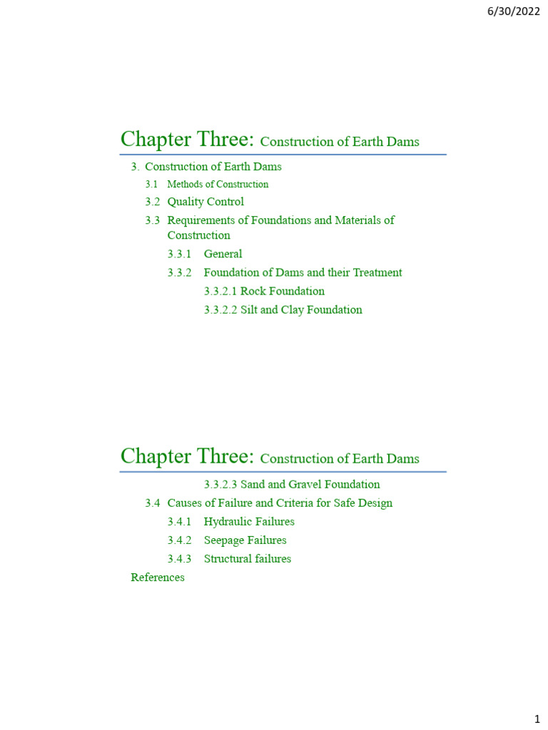 03.0. Construction of Earth Dams | PDF | Quality Assurance | Dam