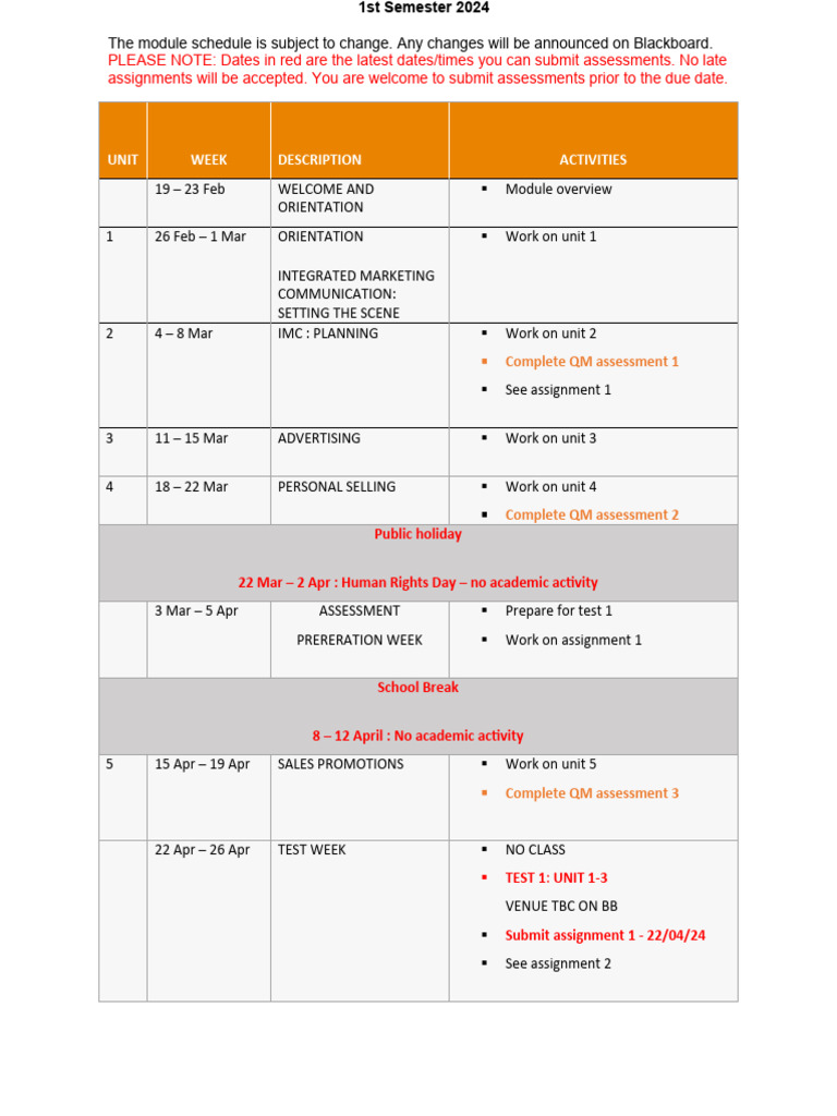 ICOM 2614 Schedule | PDF | Business Process | Public Sphere